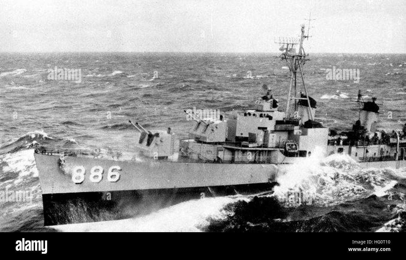 USS Orleck (DD-886) in the Pacific 1956 Stock Photo - Alamy