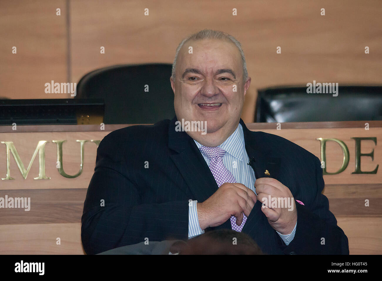 Curitiba, Brazil. 01st Jan, 2017. Valdomiro Rafael Greca de Macedo ...