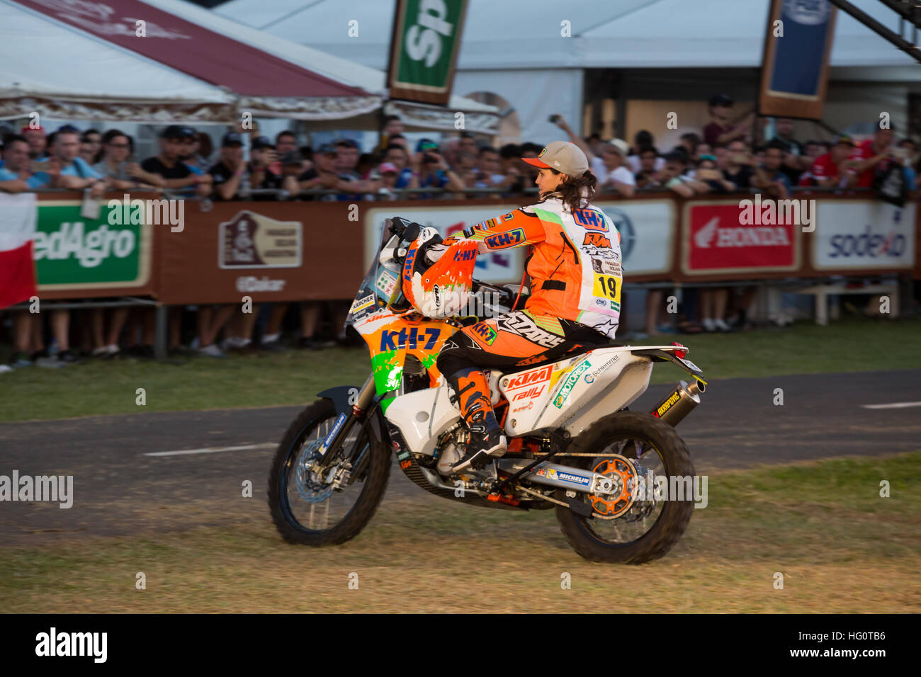 Asuncion, Paraguay. 1st January, 2017. KTM Racing Team, rider Laia Sanz ...