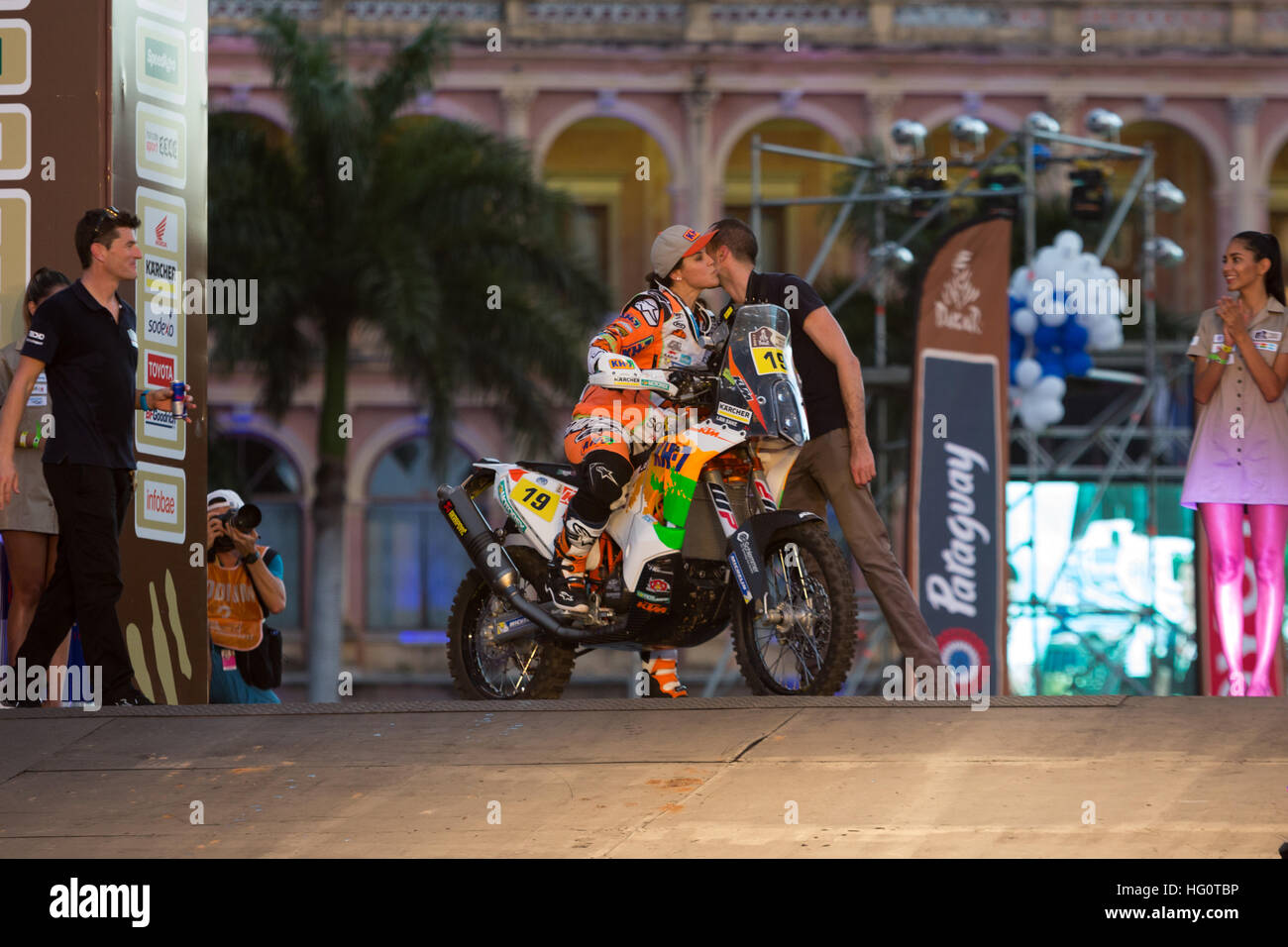 Asuncion, Paraguay. 1st January, 2017. KTM Racing Team, rider Laia Sanz ...