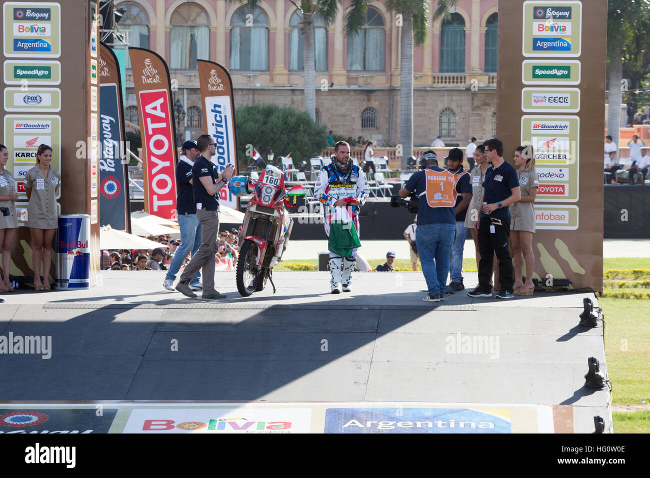 Asuncion, Paraguay. 1st January, 2017. Laller Racing, rider Lajos ...