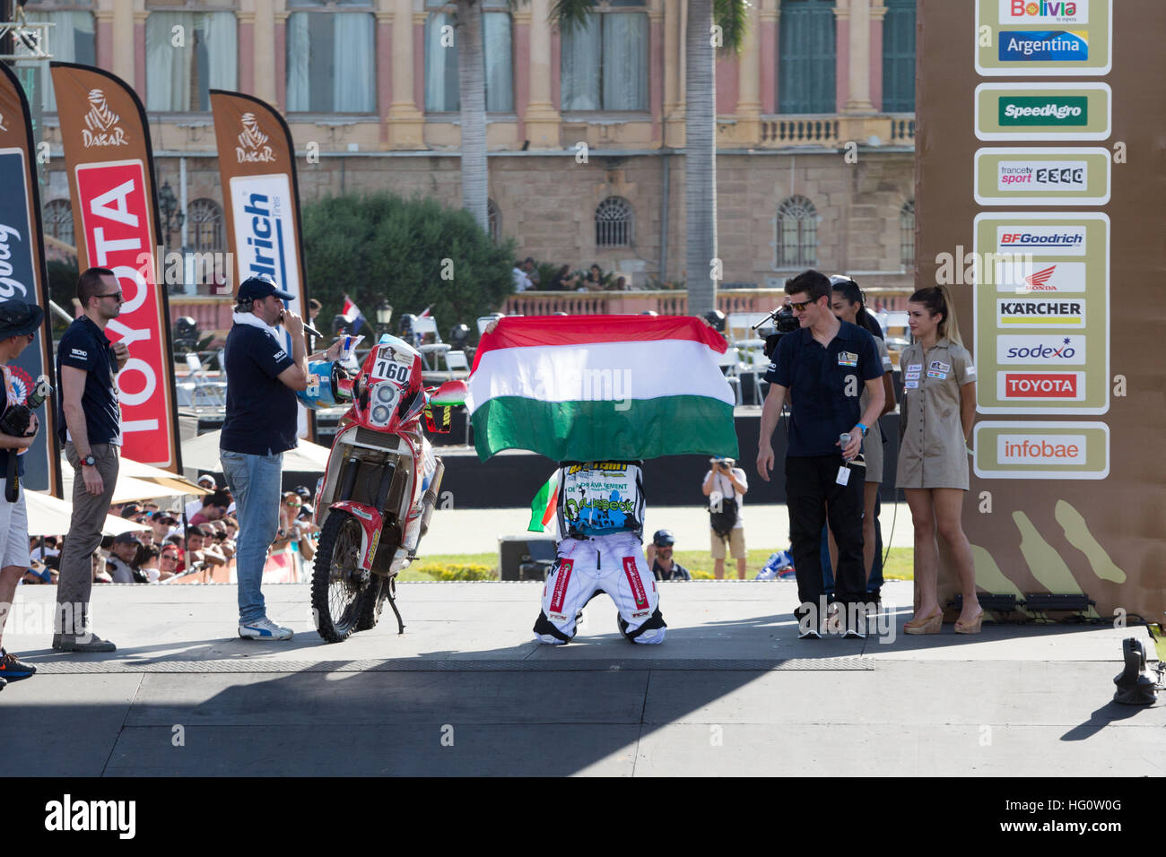 Asuncion, Paraguay. 1st January, 2017. Laller Racing, rider Lajos ...
