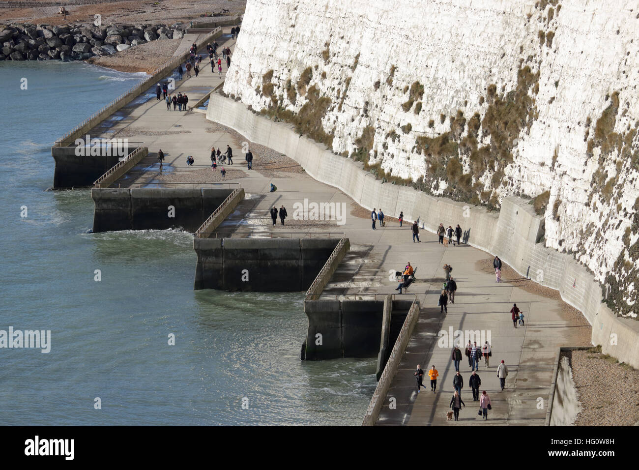 Rottingdean, East Sussex, UK. 2nd January 2017. Many people enjoyed a ...