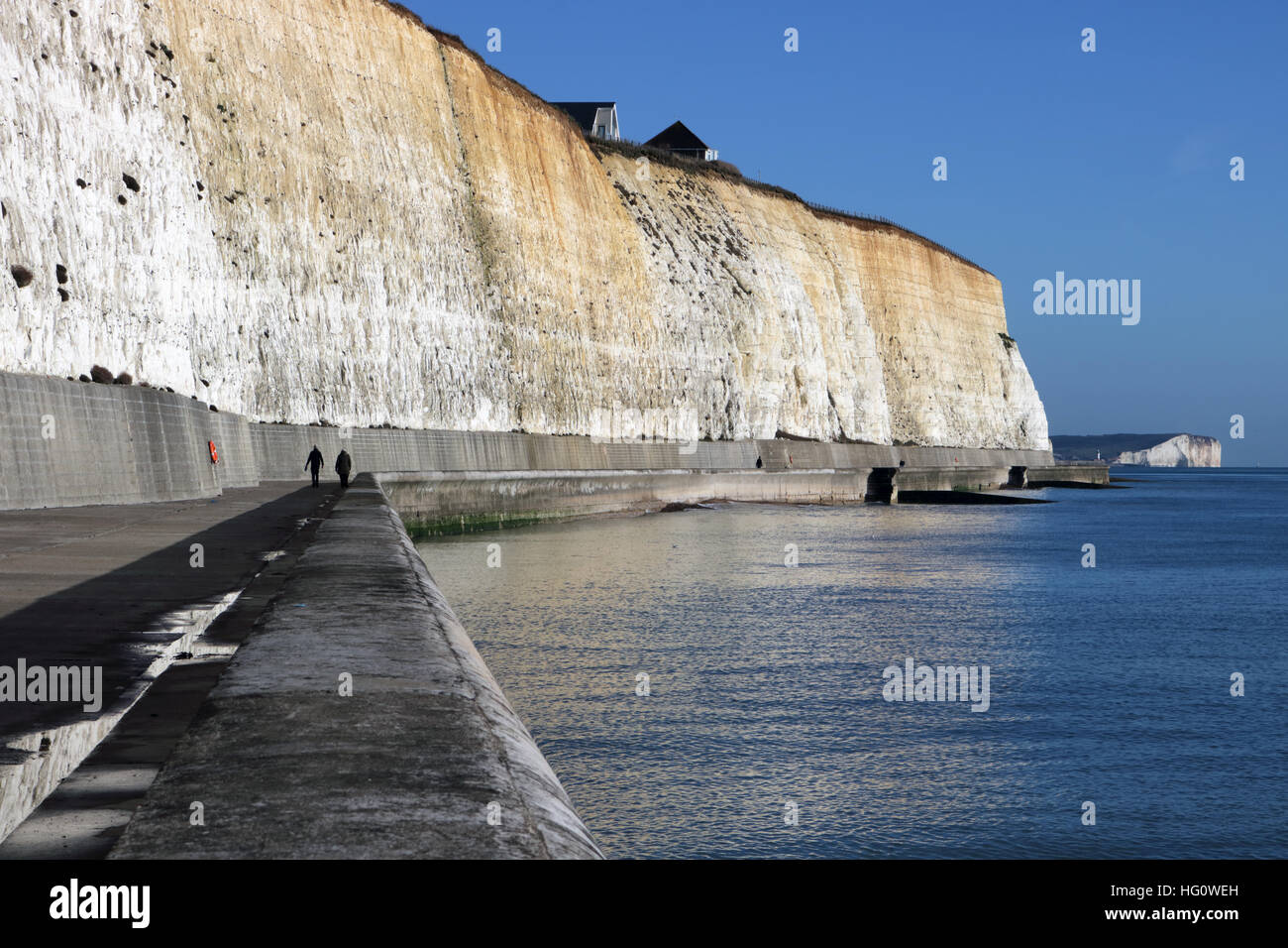 Peacehaven, East Sussex, UK. 2nd January 2017. The under cliff walk at ...