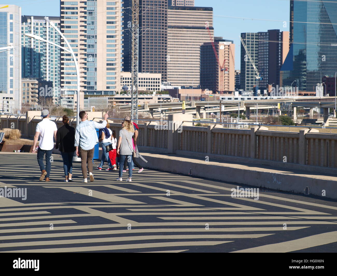Ron Kirk Bridge Park Stock Photo - Alamy