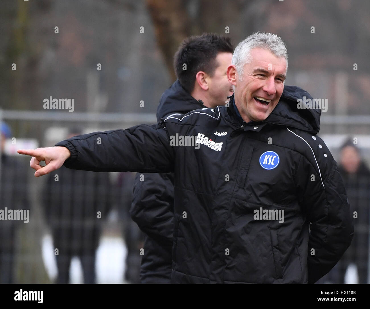 Karlsruhe, Germany. 03rd Jan, 2017. Mirko Slomka, the new coach of the ...