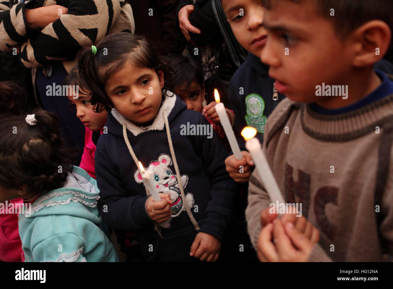 Bureij, Gaza Strip, Palestinian Territory. 3rd Jan, 2017. Palestinian ...