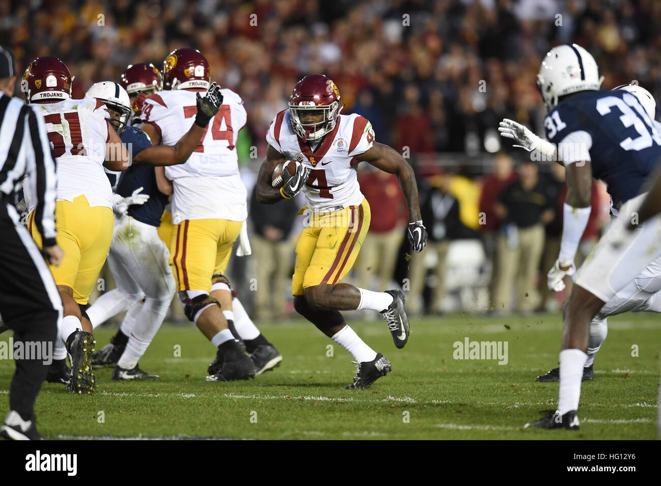 02.01.2017. Rose Bowl, Pasadena, California, USA. USC Trojans TB Ronald ...