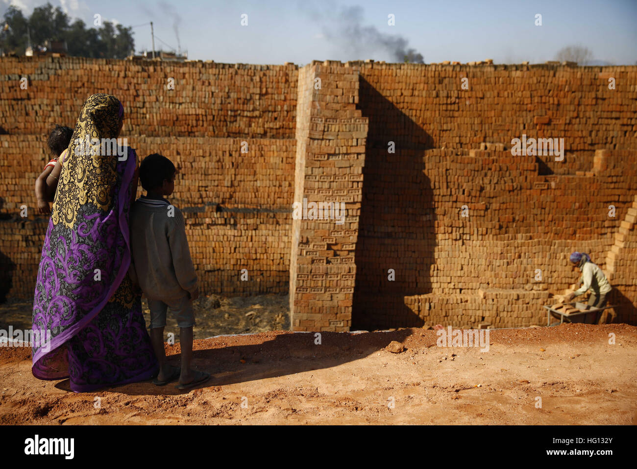 Indian factory worker family hi-res stock photography and images - Alamy