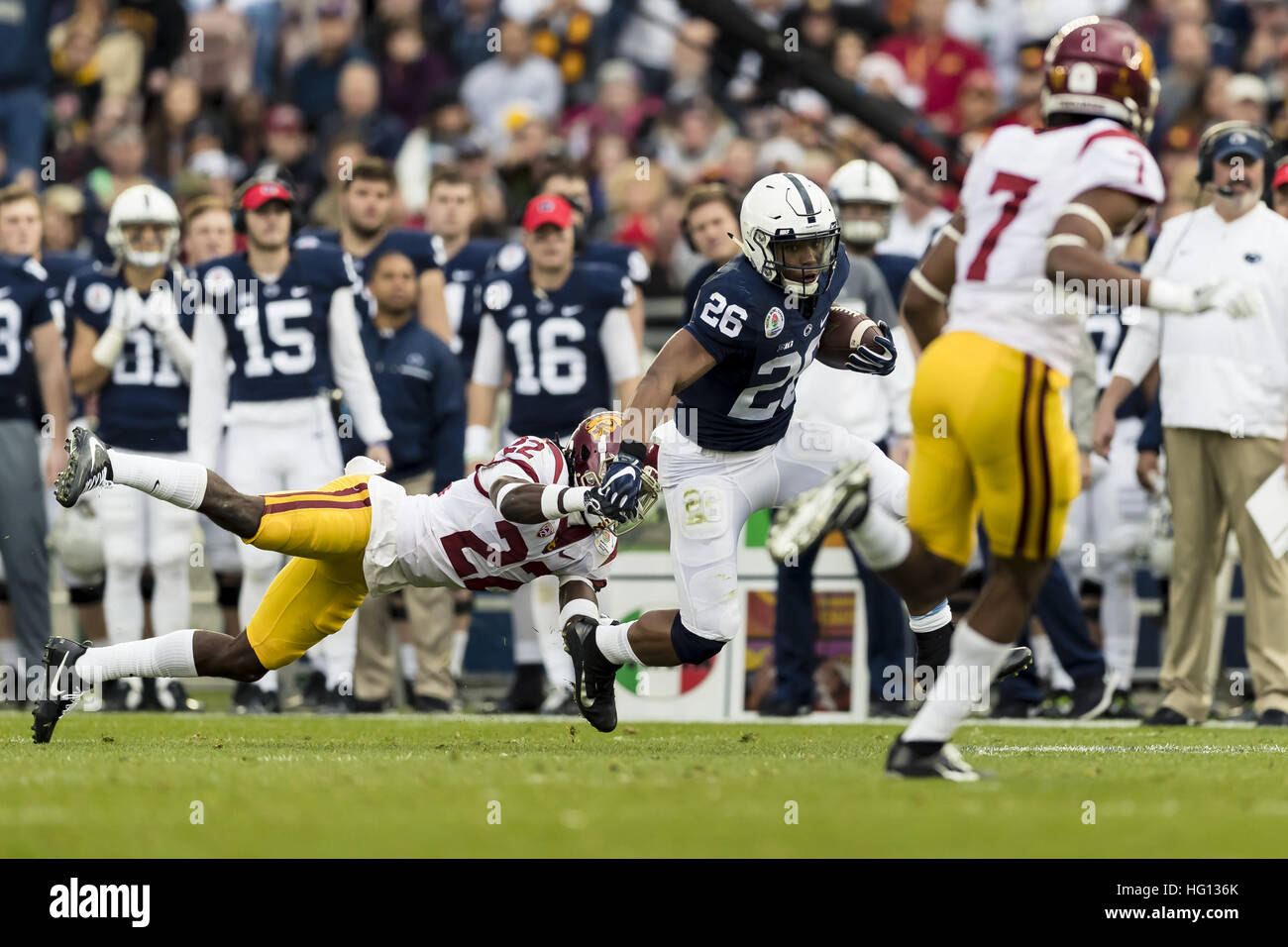 January 2, 2017 - California, USA - USC defensive back Leon McQuay III ...
