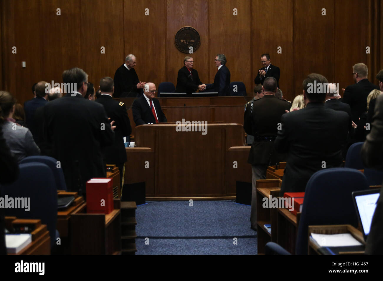 Bismarck, North Dakota, USA. 3rd Jan, 2017. House representative LARRY ...