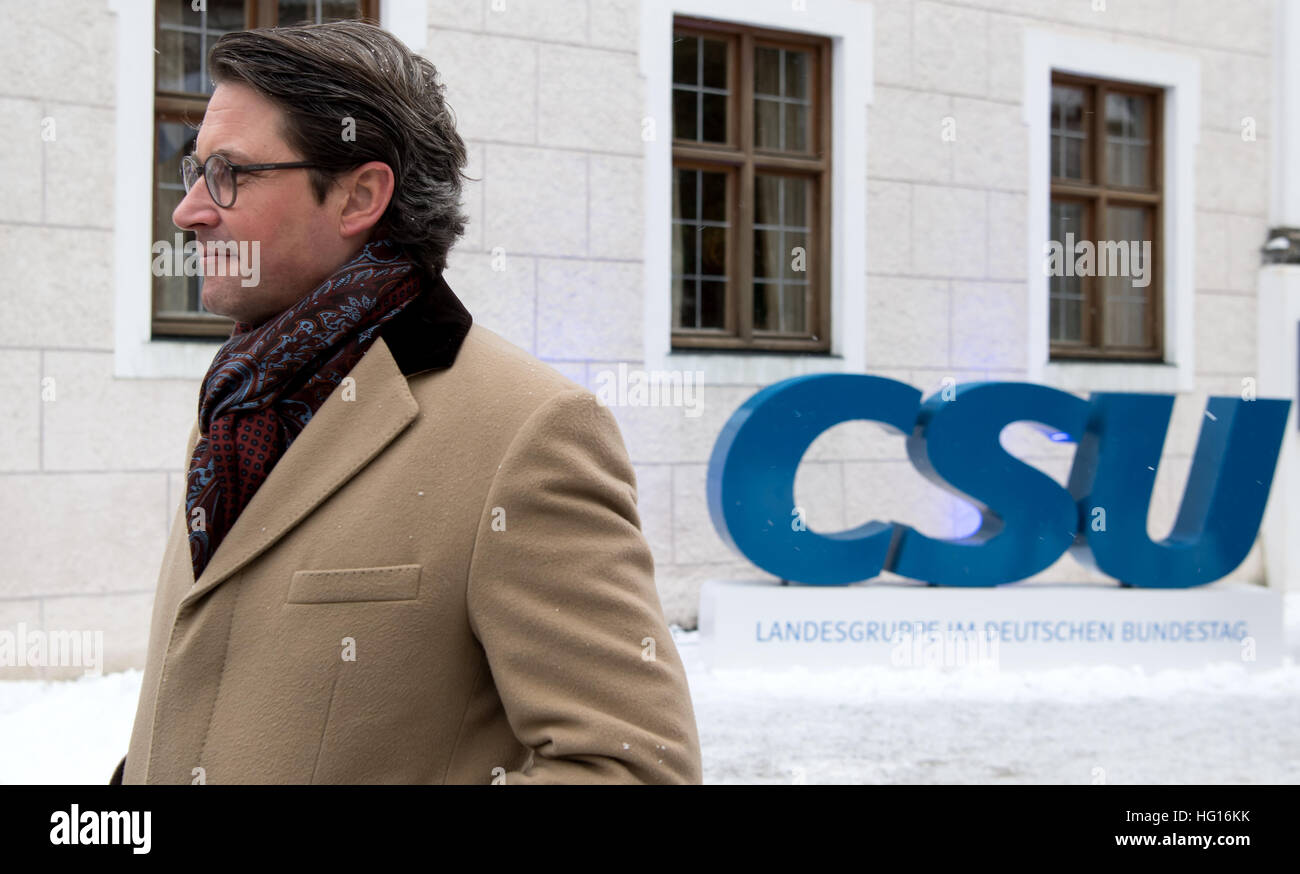 Seeon, Germany. 4th Jan, 2017. CSU secretary general Andreas Scheuer ...