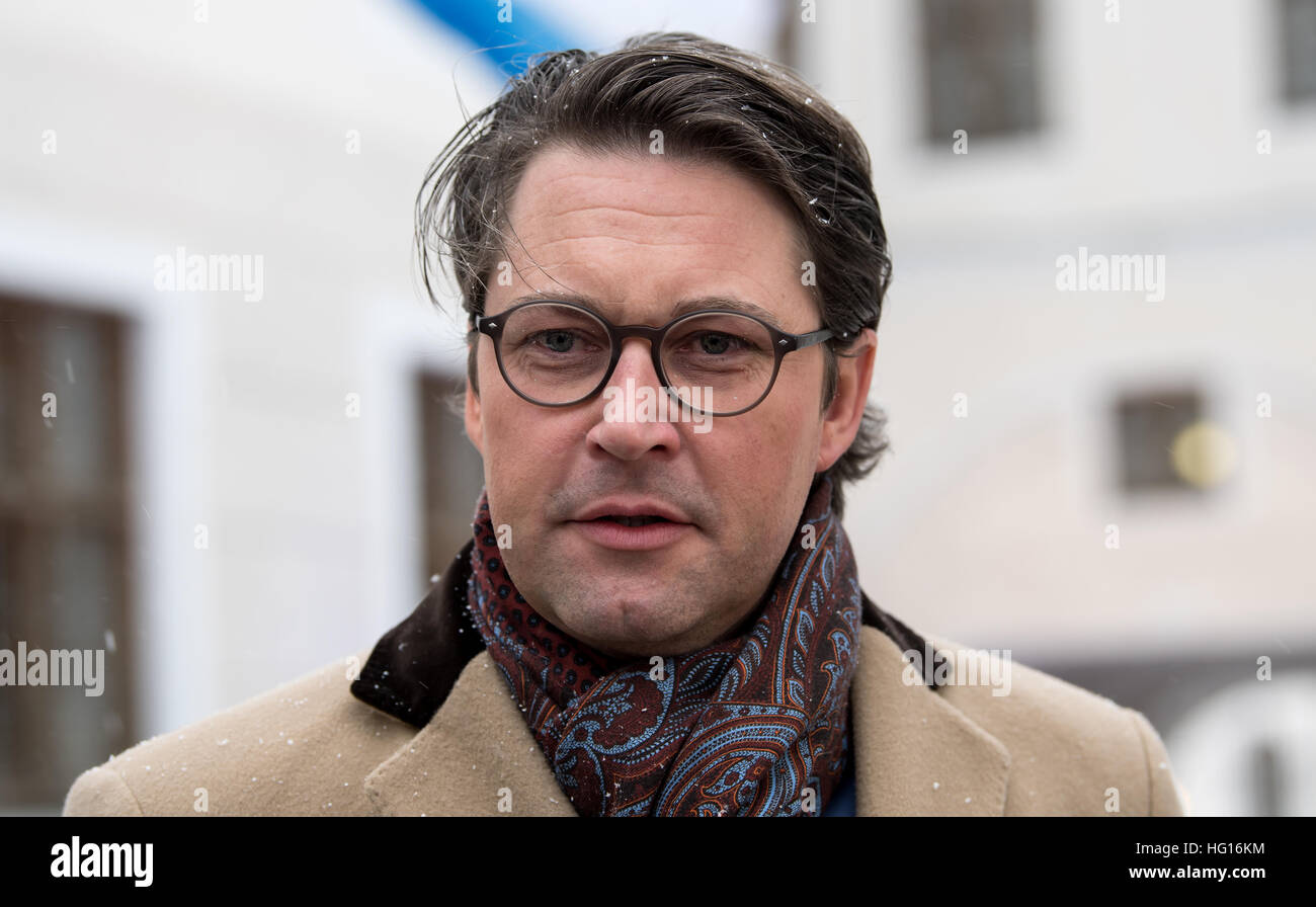 Seeon, Germany. 4th Jan, 2017. CSU secretary general Andreas Scheuer ...