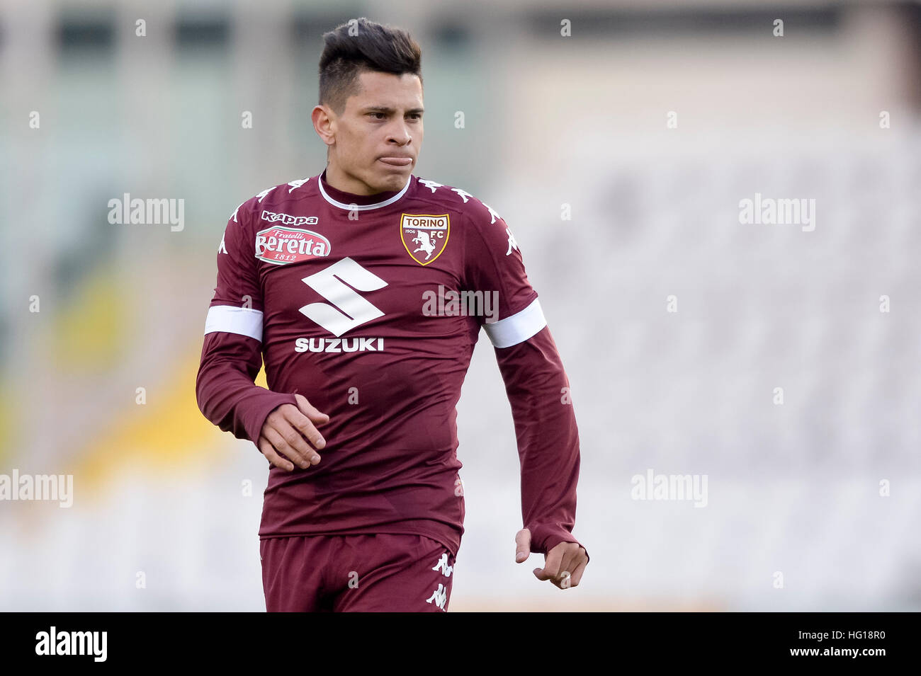 Turin, Italy. 4th Jan, 2017. Juan Manuel Iturbe of Torino FC in action ...