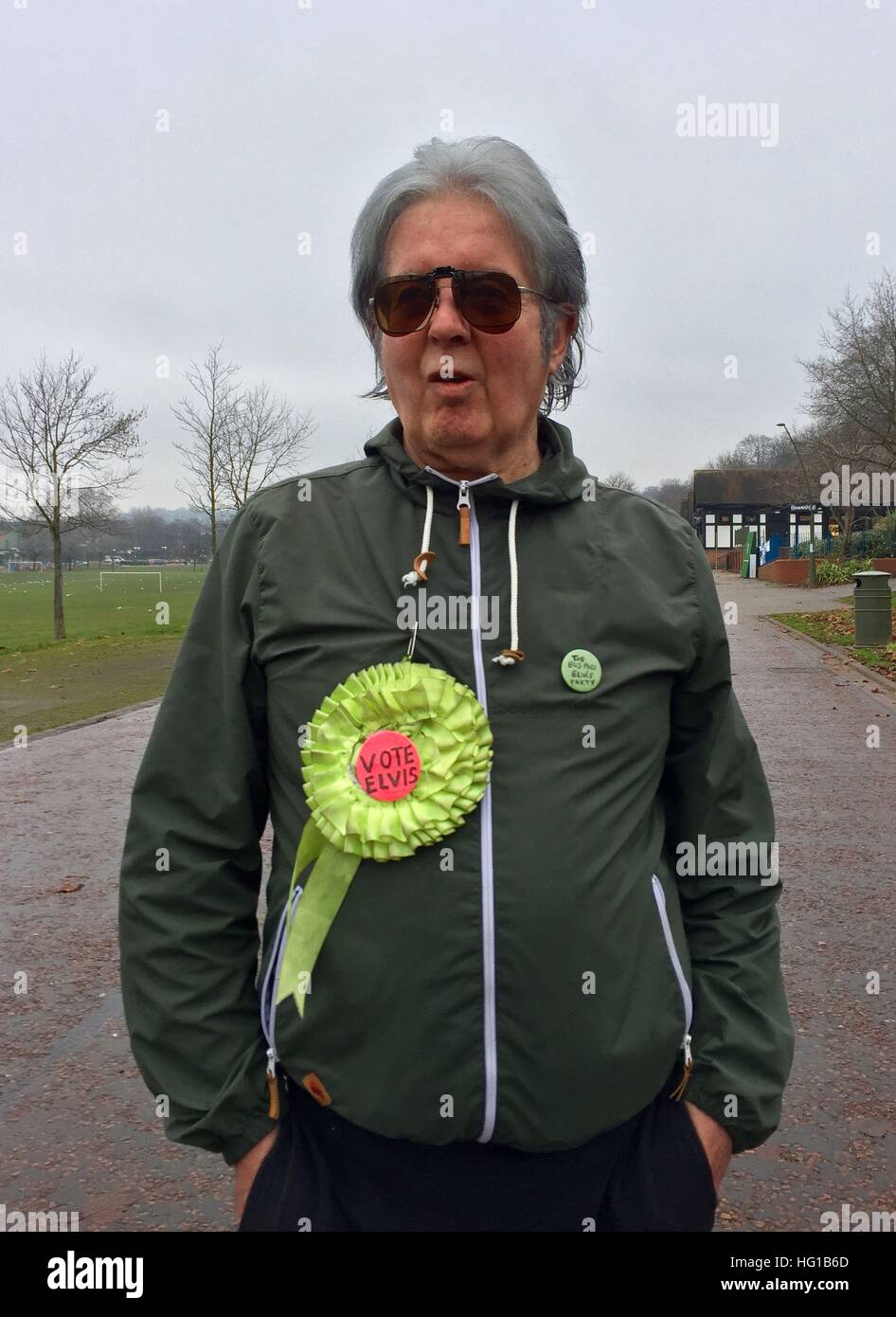 David Bishop of the Bus Pass Elvis party at Forest Recreation Ground in ...