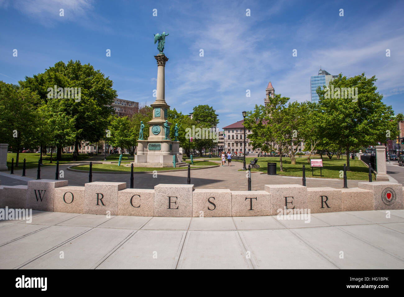 Worcester Common - Worcester, Massachusetts Stock Photo - Alamy