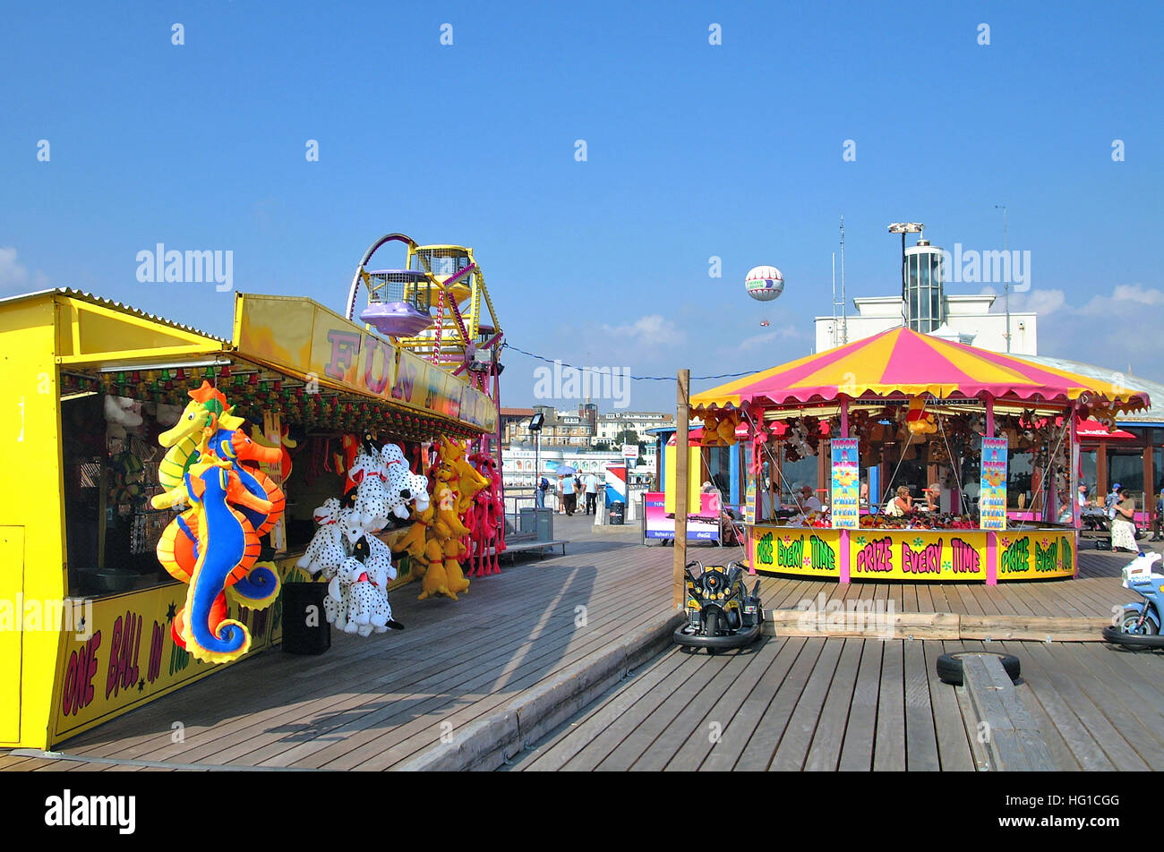 Funfair on Bournemouth pier Stock Photo - Alamy