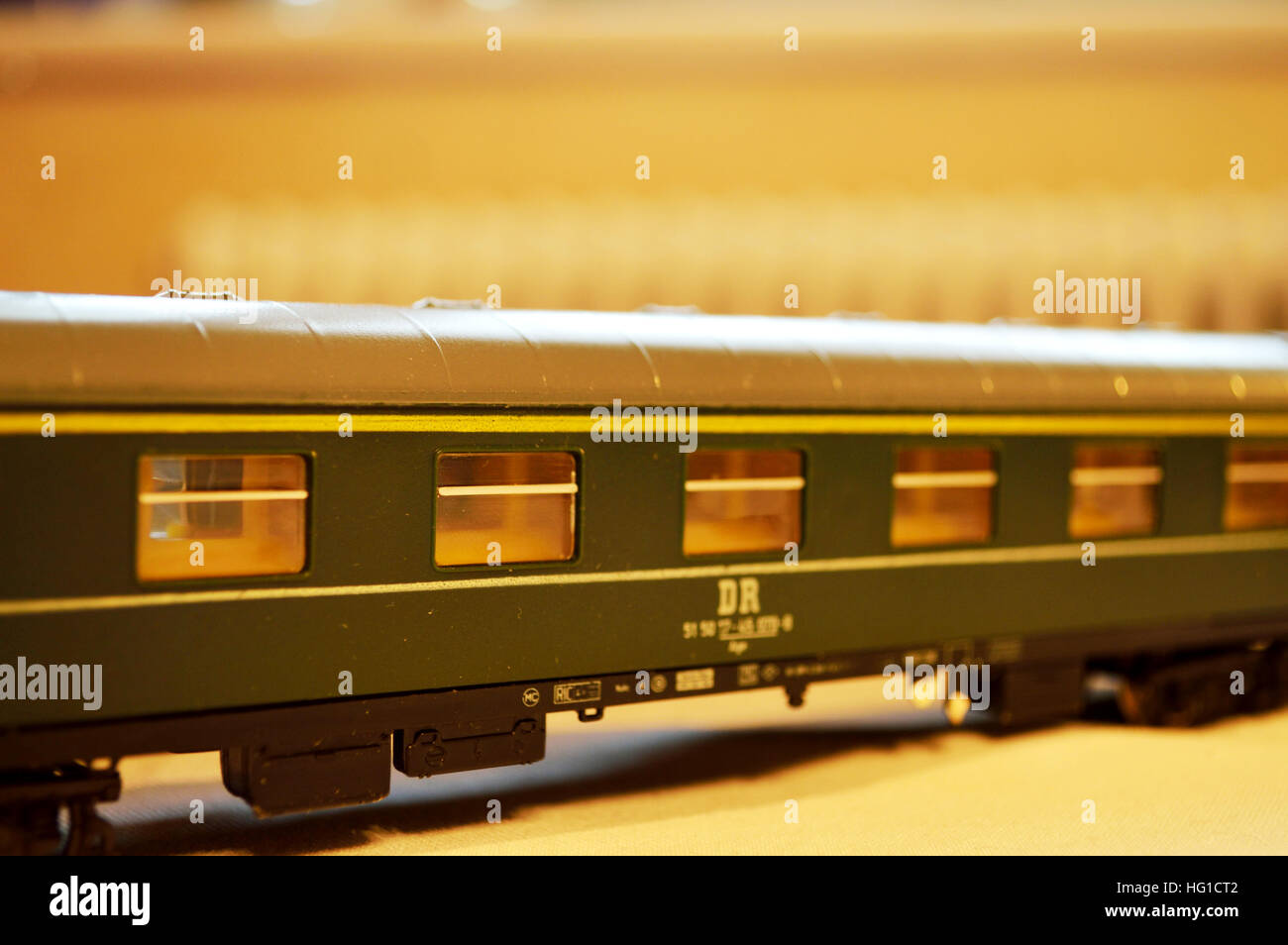 Piko model train carriage H0 size produced in East Germany Stock Photo ...