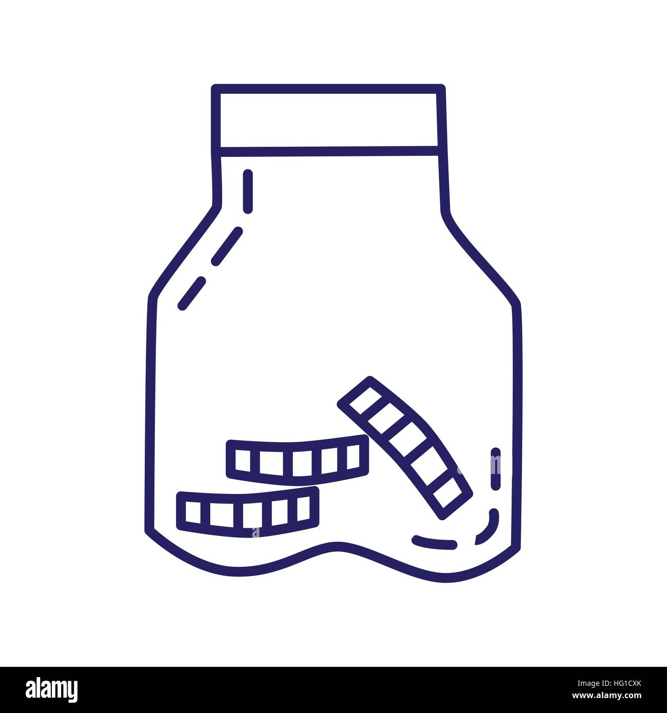 Jar icon in line style on white background Stock Vector Image & Art - Alamy