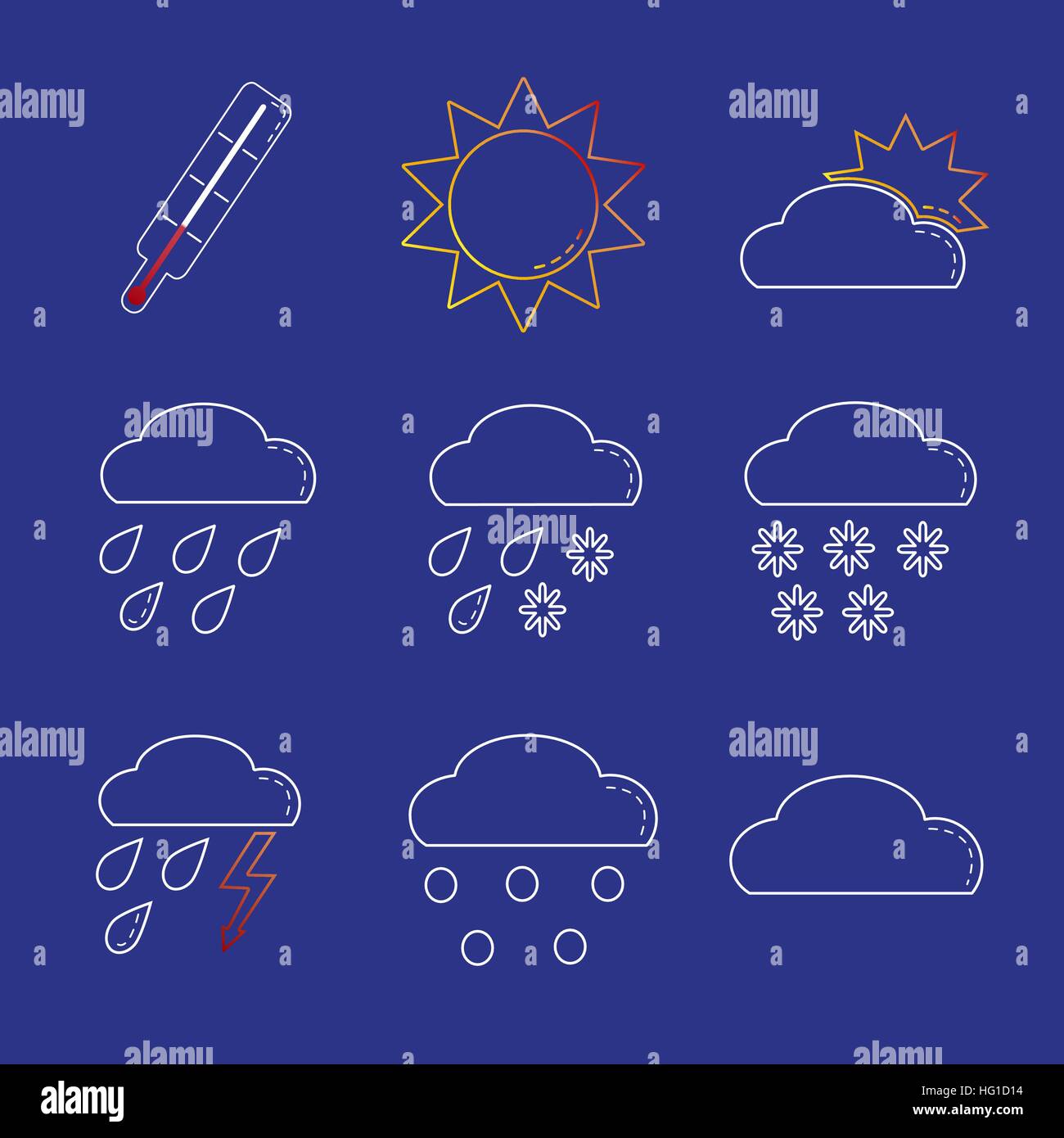 Site of four seasons Stock Vector Images - Alamy