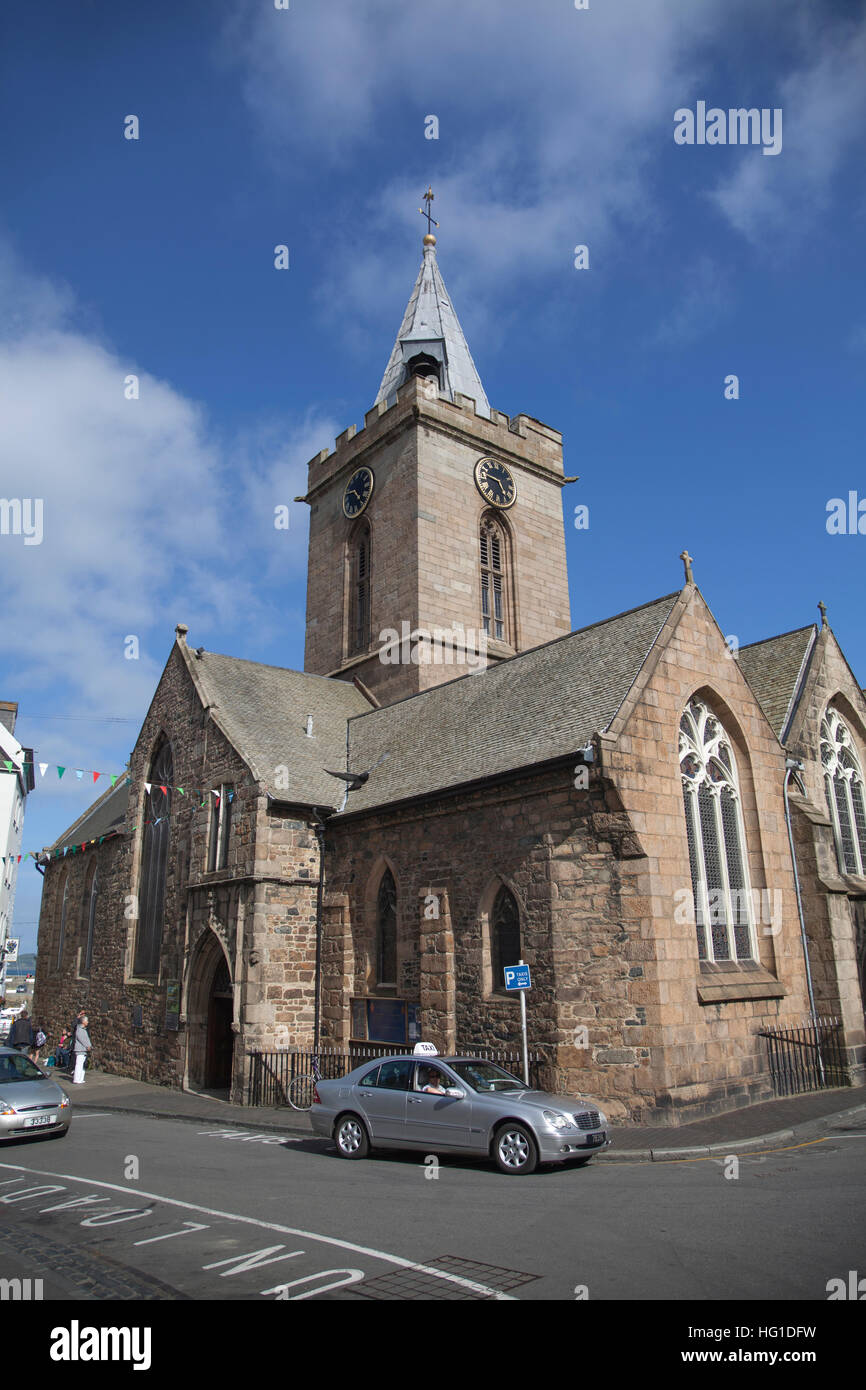 The Town Church St Peter Port Stock Photo - Alamy