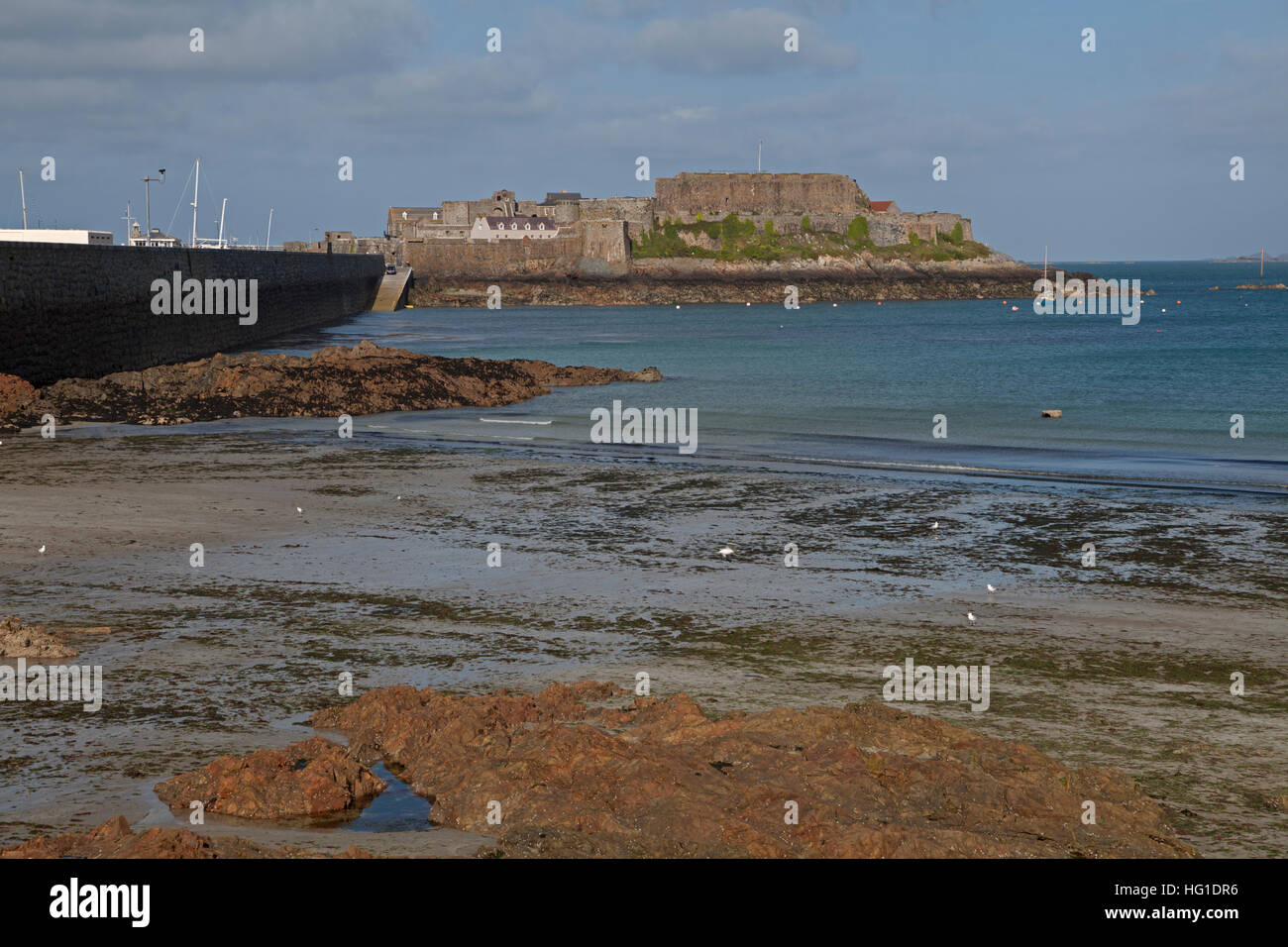 Cornet Castle at St Peter Port Stock Photo - Alamy