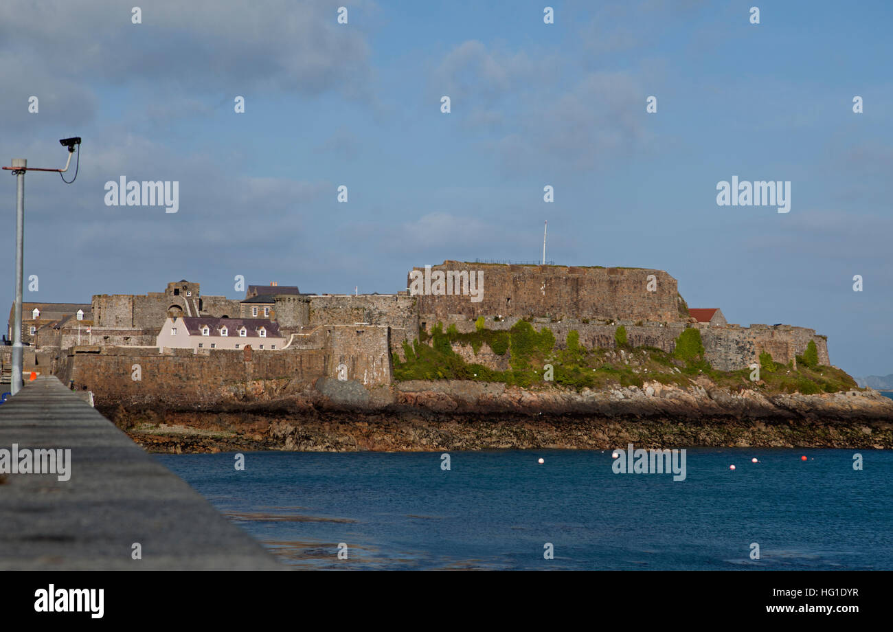 Cornet Castle at St Peter Port Stock Photo - Alamy
