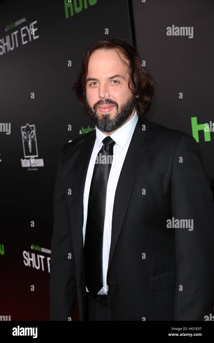 Angus Sampson attending the premiere of Hulu's 'Shut Eye' at the ...