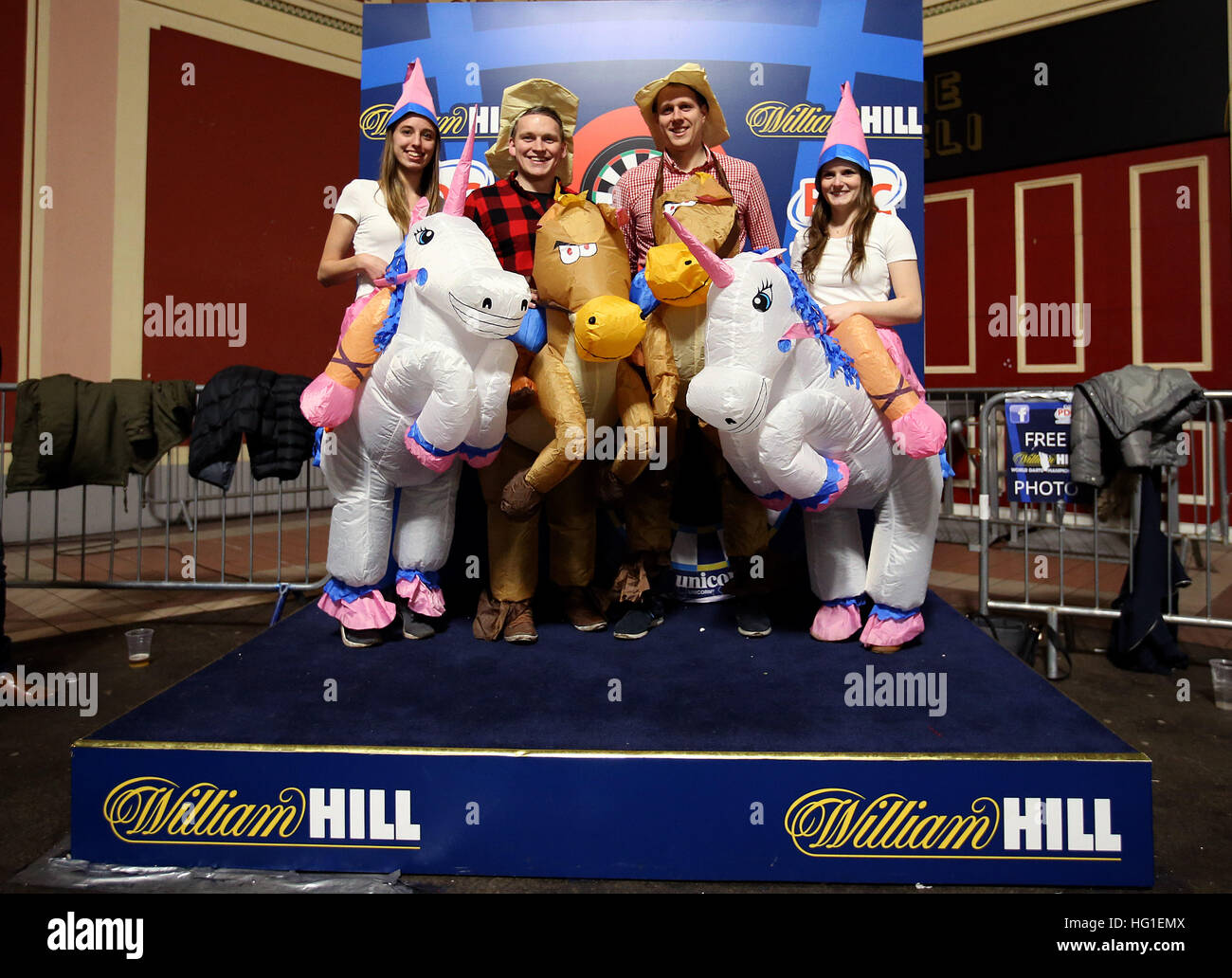 Darts fans in fancy dress world darts championship alexandra palace hi ...