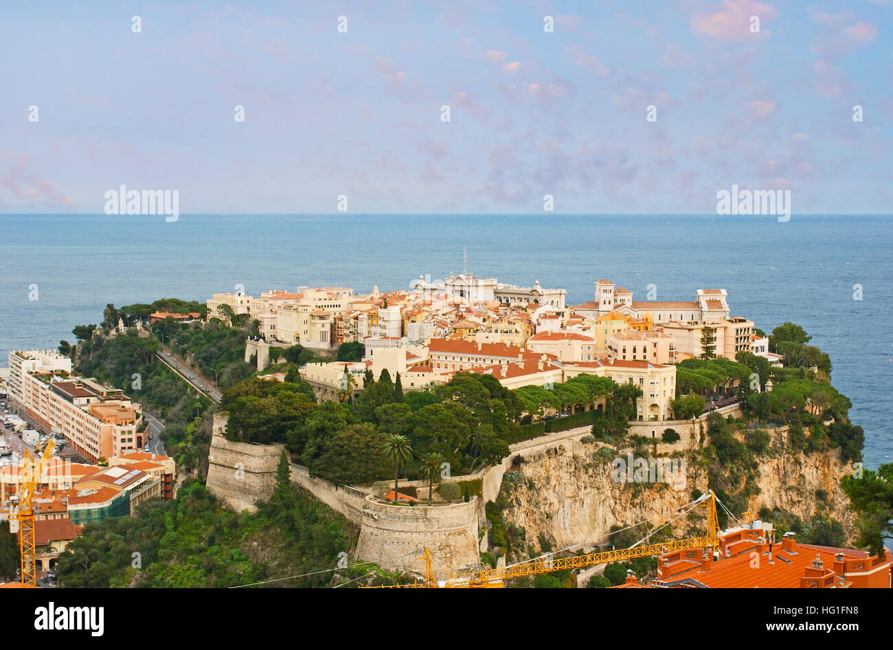 The oldest quarter of Monaco, named Monaco-Ville located on the Rock at ...