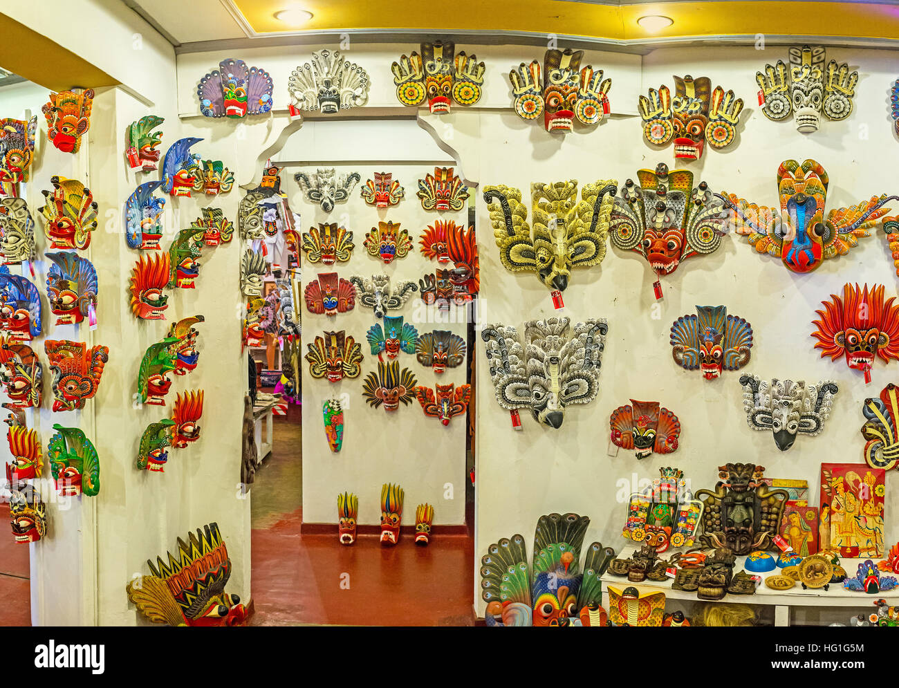 The masks are important part of local culture and art Stock Photo - Alamy
