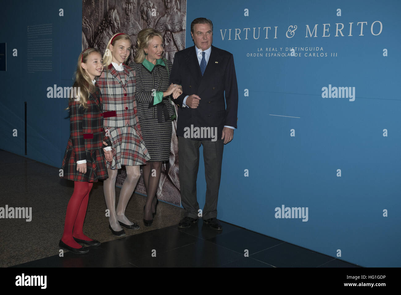 Duke of Castro, his wife Duchess Camilla, and and their daughters Maria ...