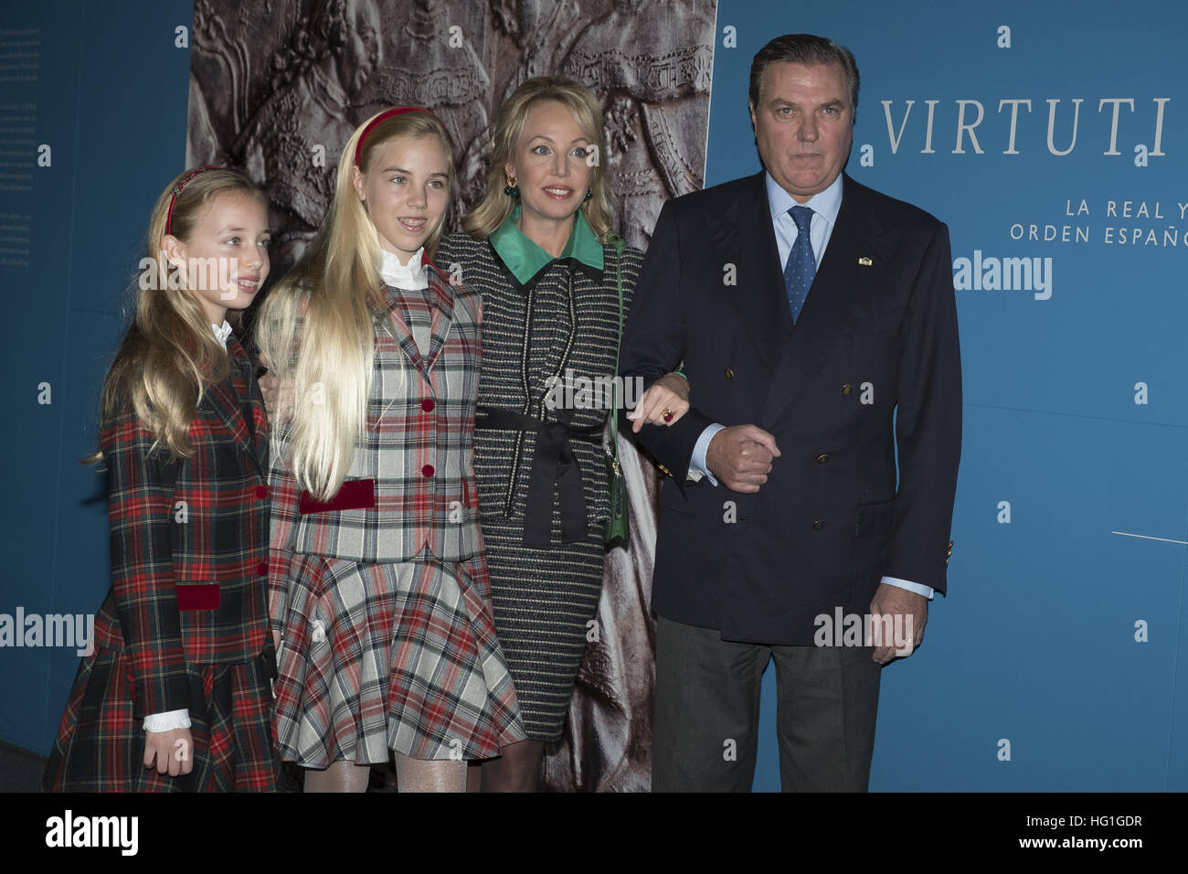 Duke of Castro, his wife Duchess Camilla, and and their daughters Maria ...