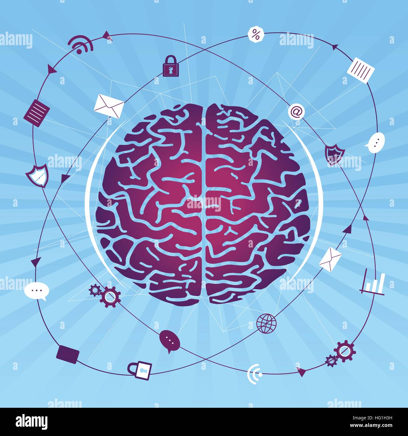 Mind map illustration hi-res stock photography and images - Alamy