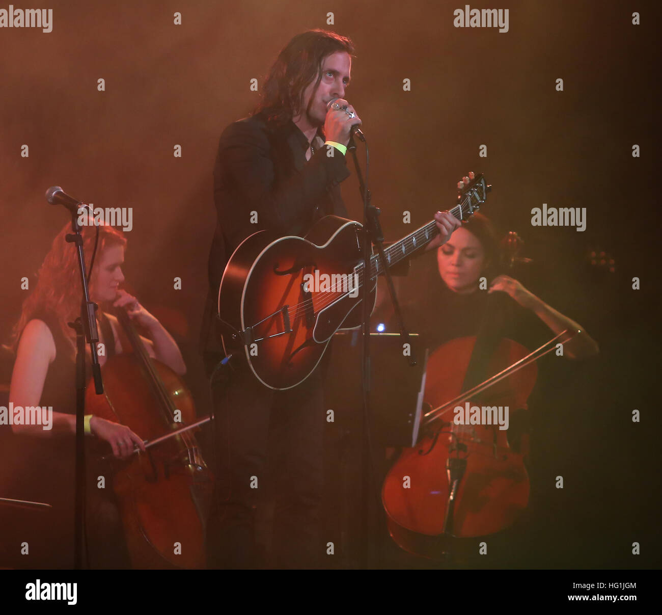 Carl Barat performs at the Union Chapel as part of The Flying Seagull ...