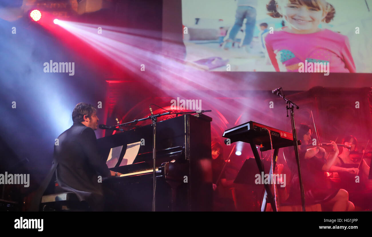 Performers at the Union Chapel as part of The Flying Seagull Project's ...