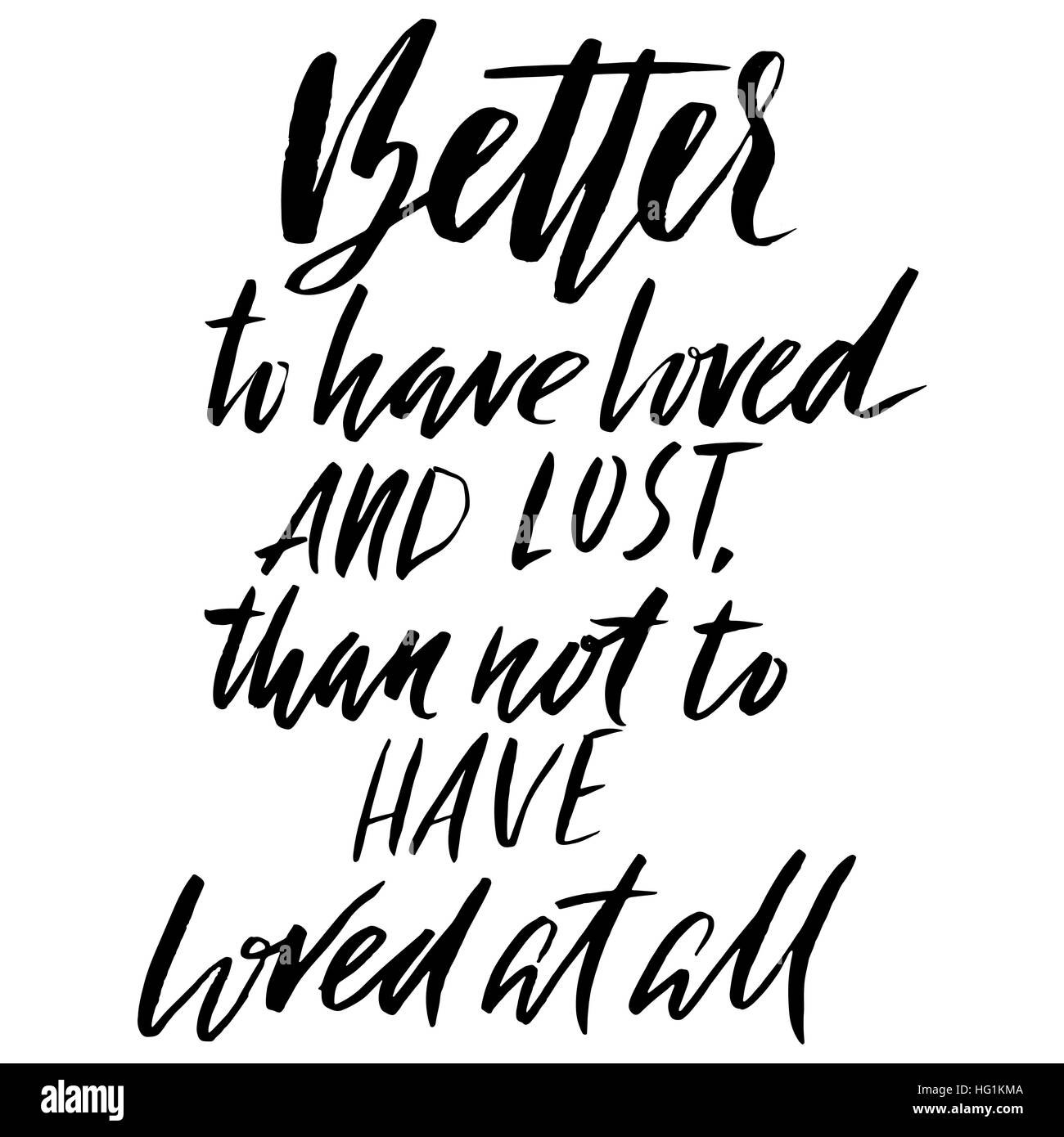 Hand lettered inspirational quote. Hand brushed ink lettering. Modern ...