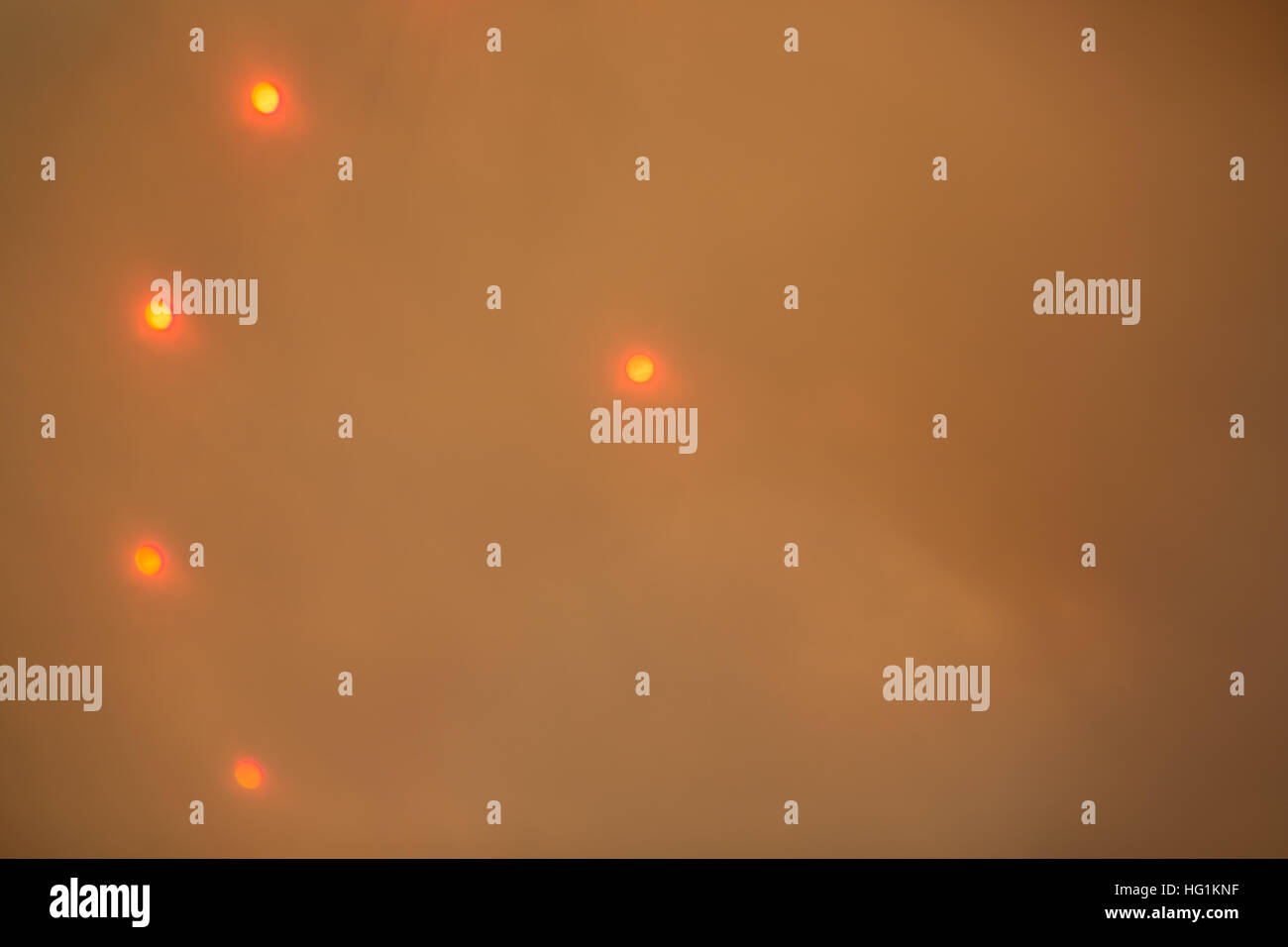 The sun glows red during a forest fire (prism Stock Photo - Alamy