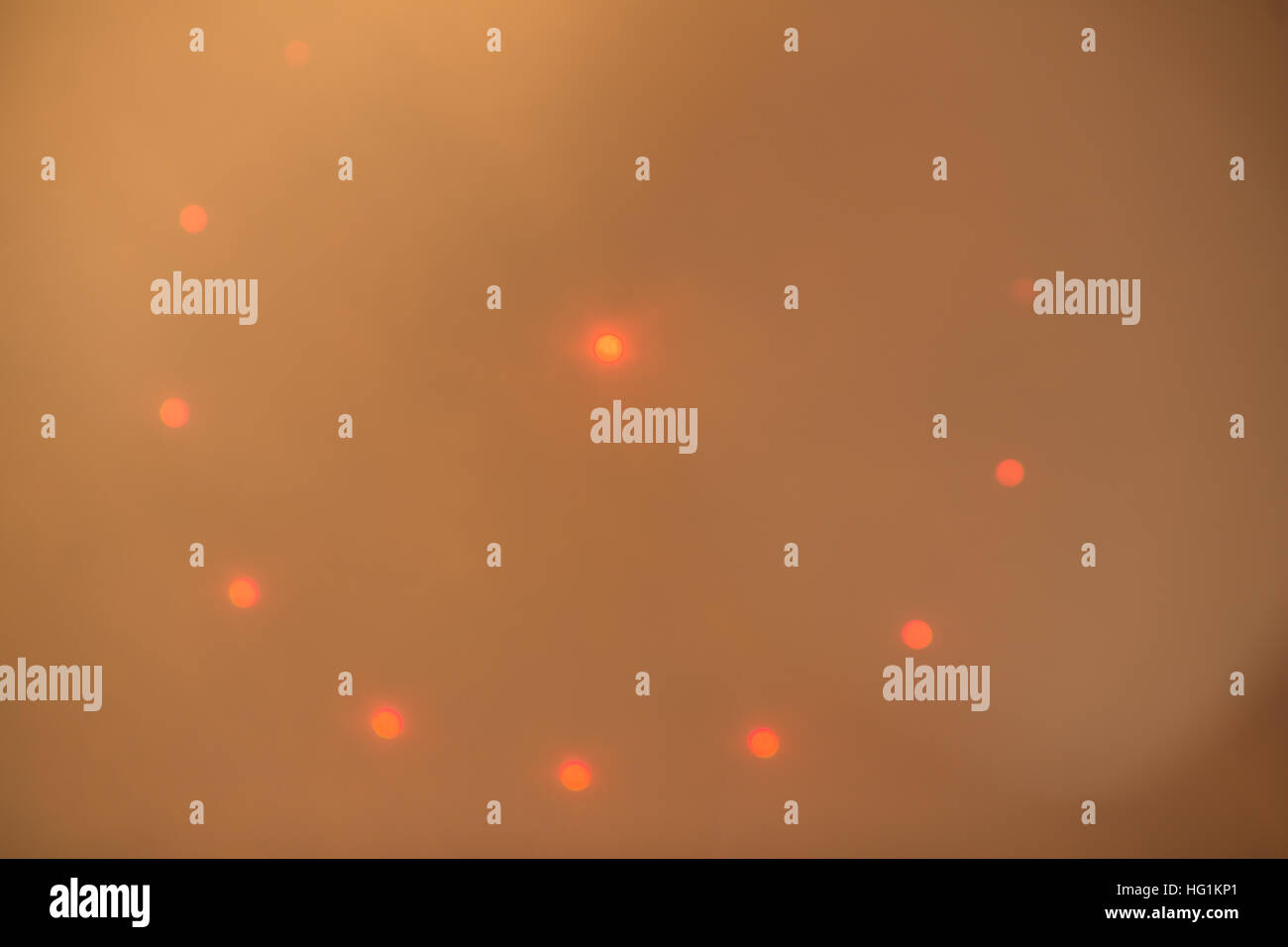 The sun glows red during a forest fire (prism Stock Photo - Alamy
