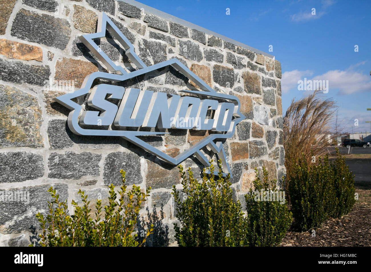 A logo sign outside of a facility occupied by Sunoco Inc., in Newtown ...