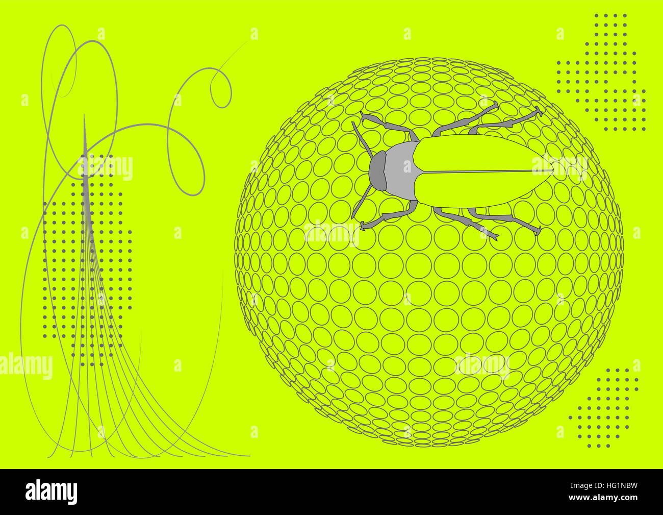 Green halftone pattern on Stock Vector Images - Alamy