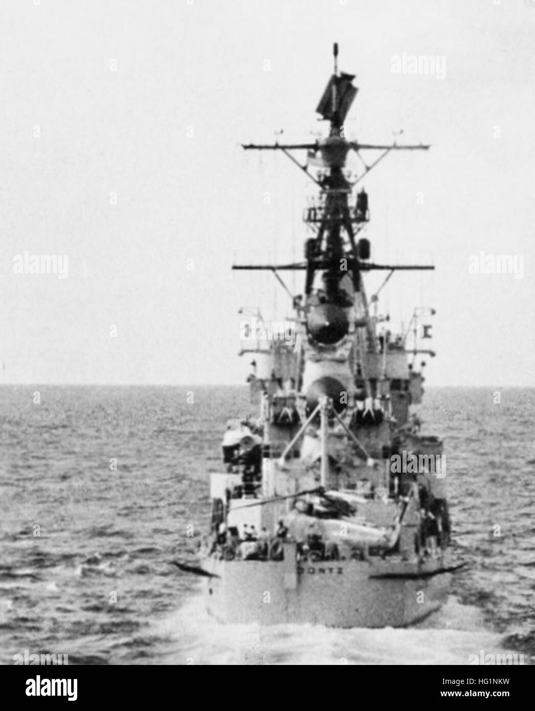 USS Coontz (DLG-9) in the Gulf of Tonkin 1970 Stock Photo - Alamy