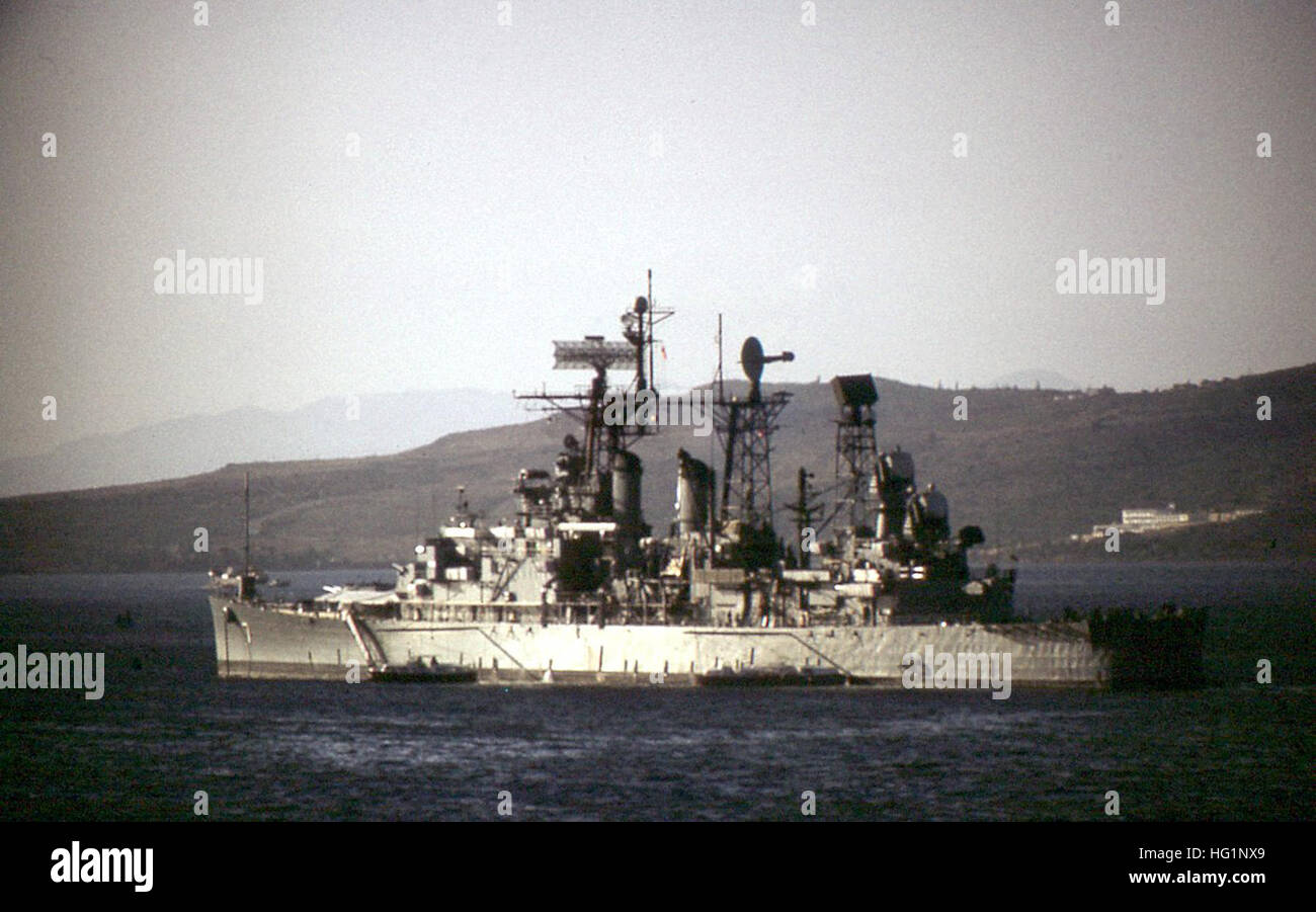 USS Springfield CLG-7 Souda Bay 1972 Stock Photo - Alamy