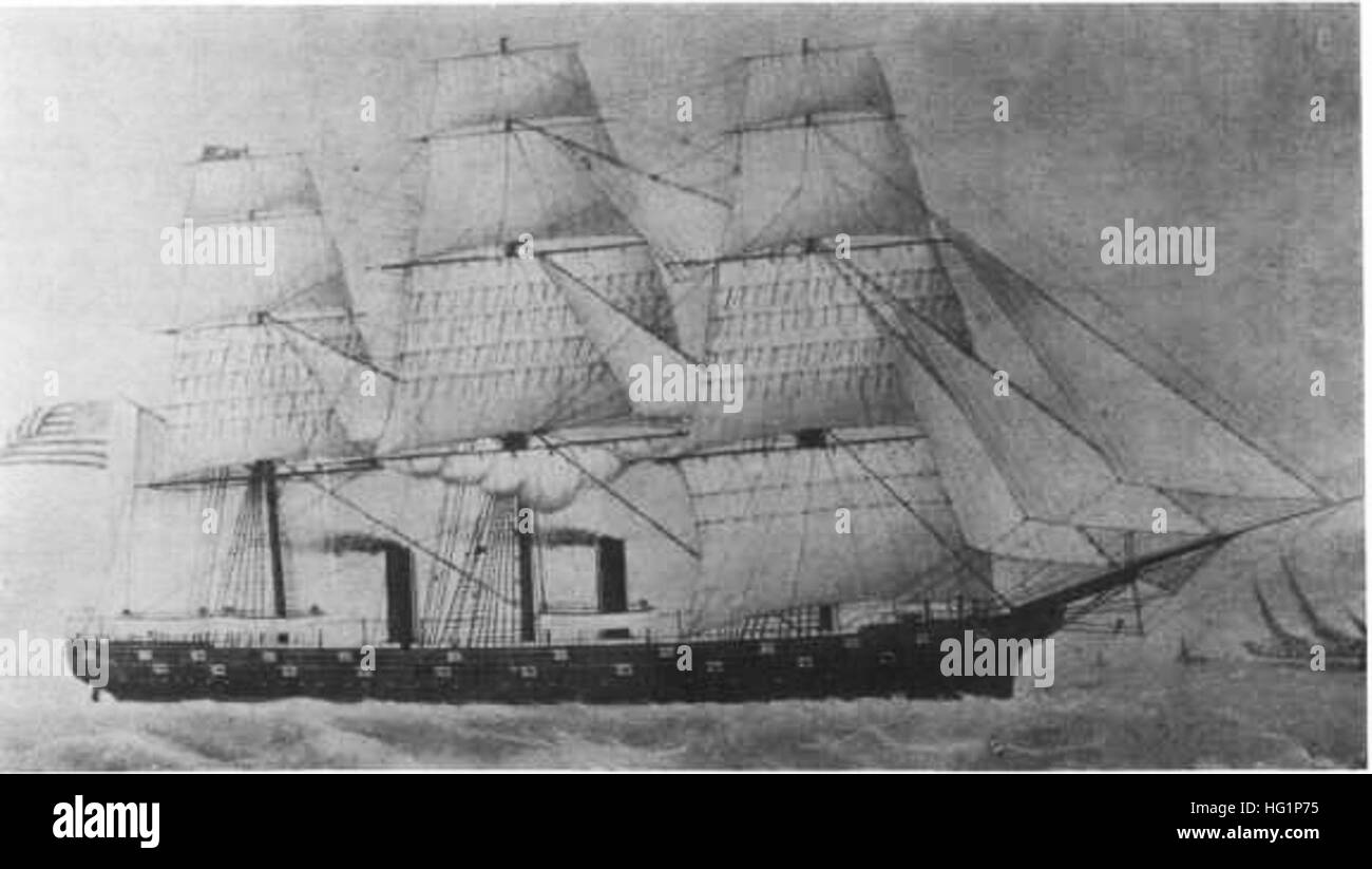 USS Tennessee 1865 Stock Photo - Alamy