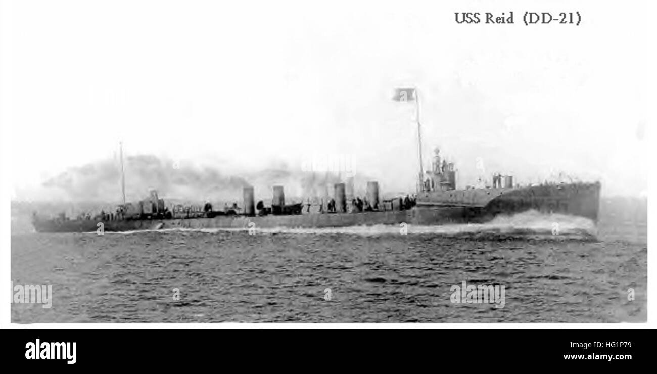 USS Reid (DD-21) was a Smith-class destroyer of the U.S. Navy, serving ...