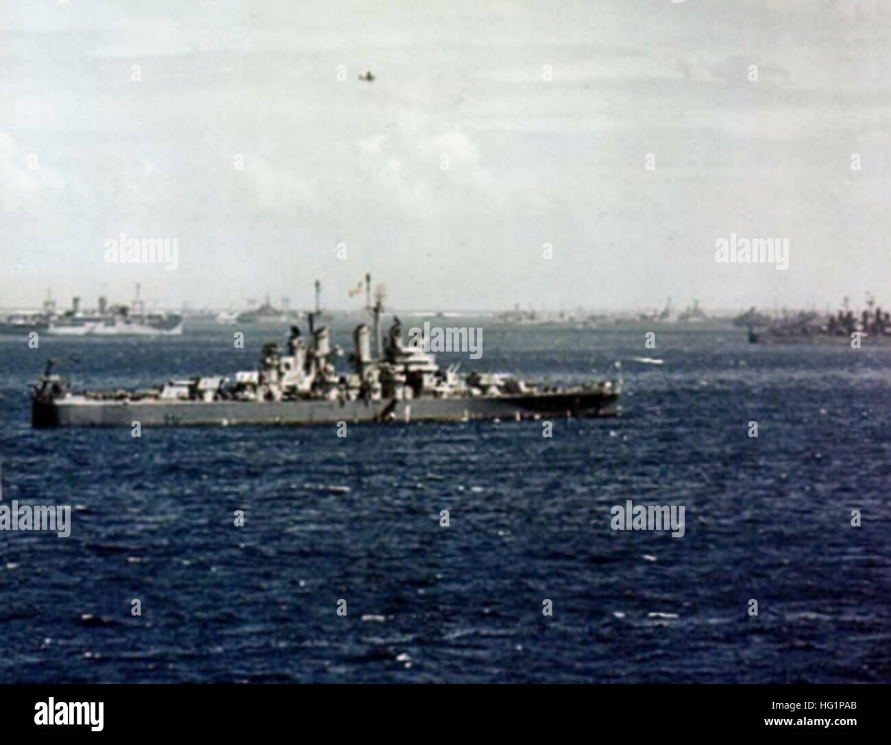 USS Miami (CL-89) in March 1945 Stock Photo - Alamy