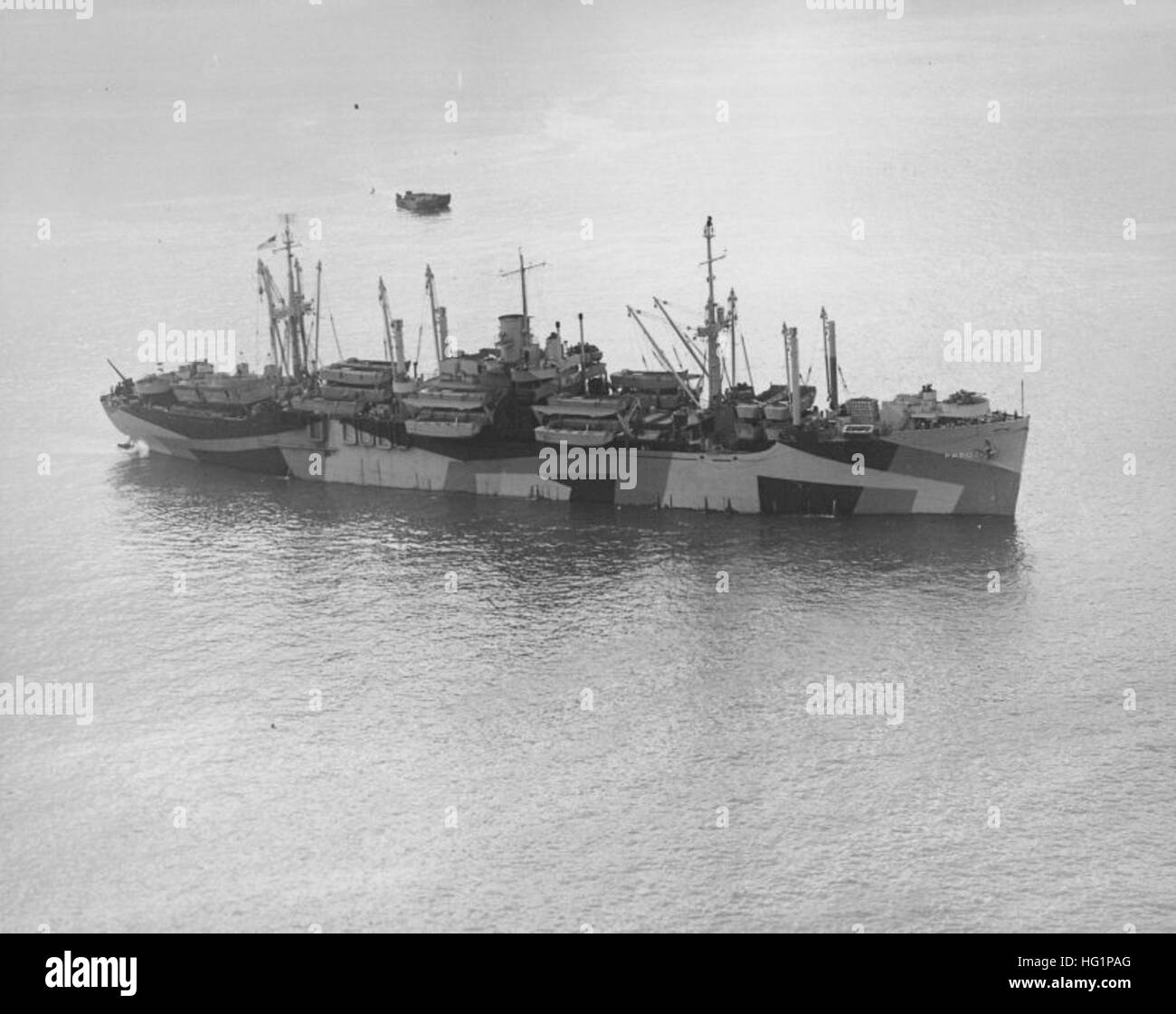 USS Sherburne (APA-205), an attack transport ship, is used to carry ...