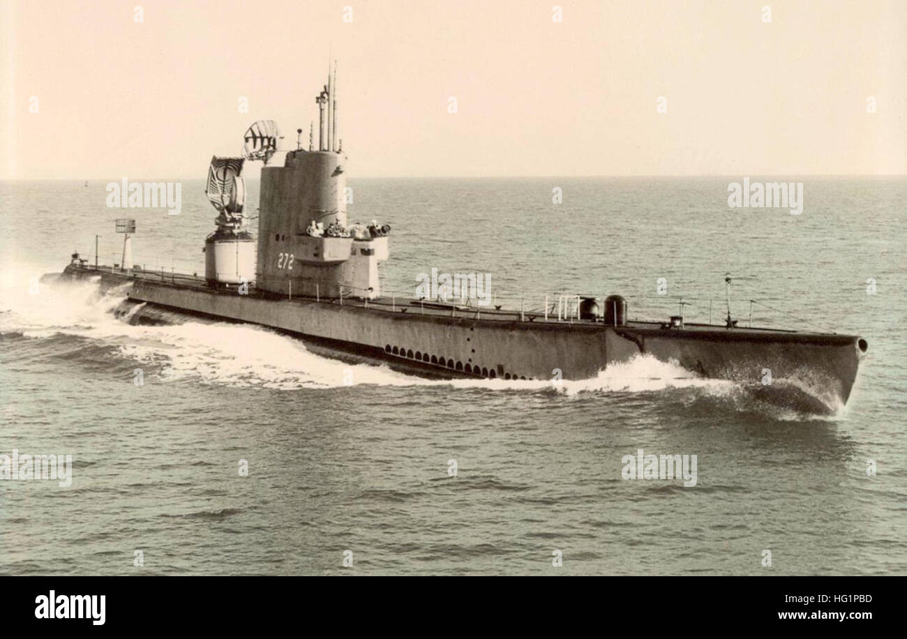 USS Redfin as Radar Picket Stock Photo - Alamy