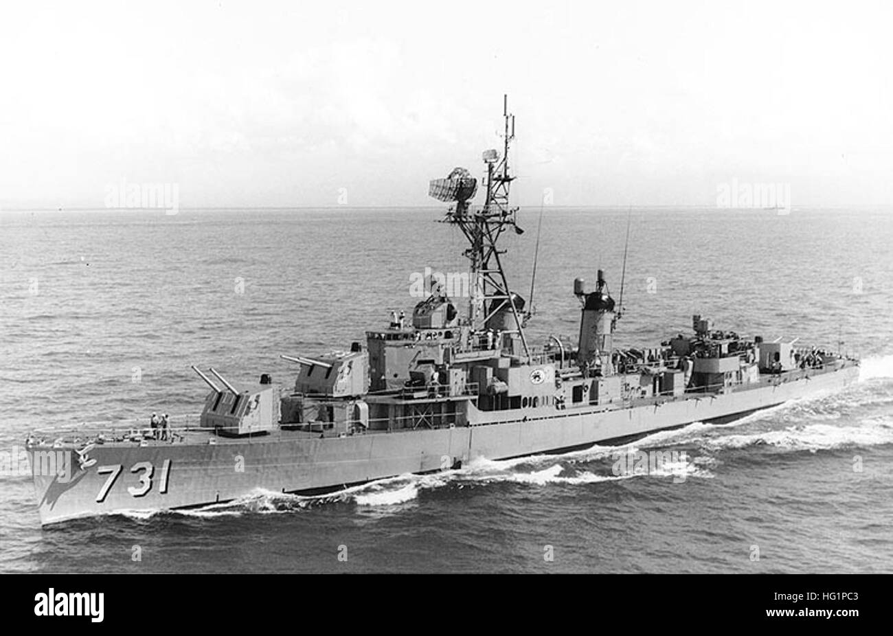 USS Maddox (DD-731) port bow view 1964 Stock Photo - Alamy