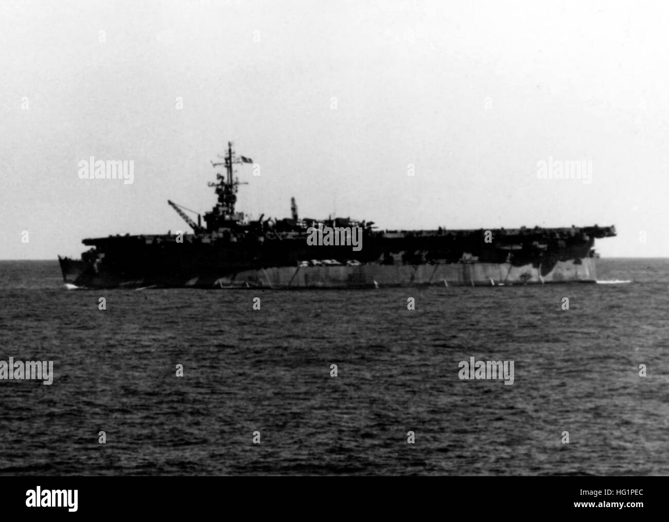 USS Belleau Wood (CVL-24) off Iwo Jima 1945 Stock Photo - Alamy